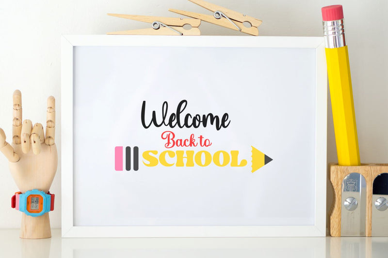 Welcome Back To School - Pencil - So Fontsy