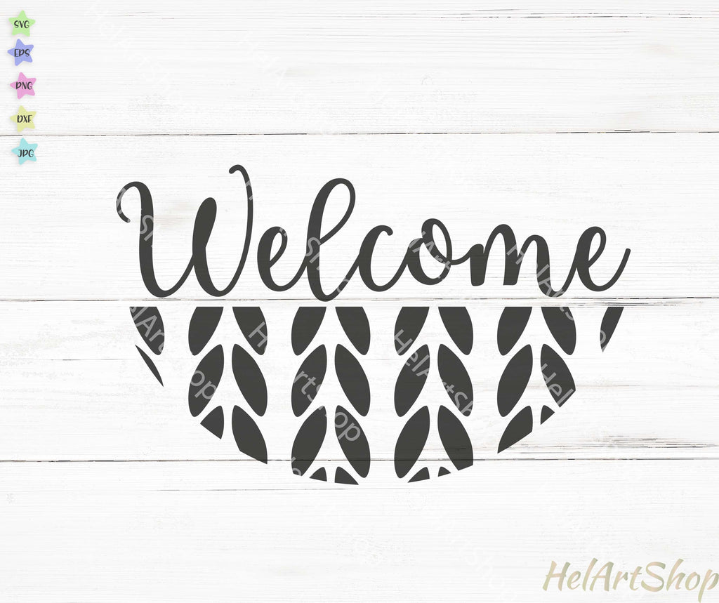 Welcome Christmas Sign Svg, Knit Pattern Svg - So Fontsy