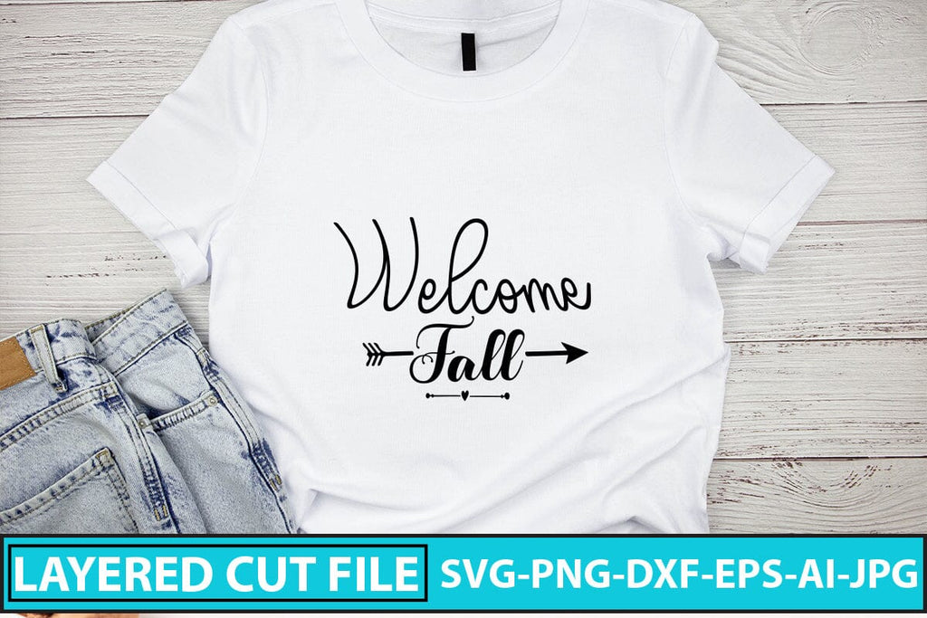 Welcome Fall SVG Cut File - So Fontsy
