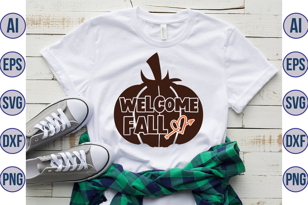 Welcome Fall svg - So Fontsy