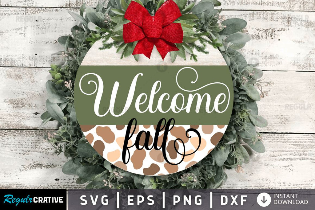 Welcome fall SVG - So Fontsy