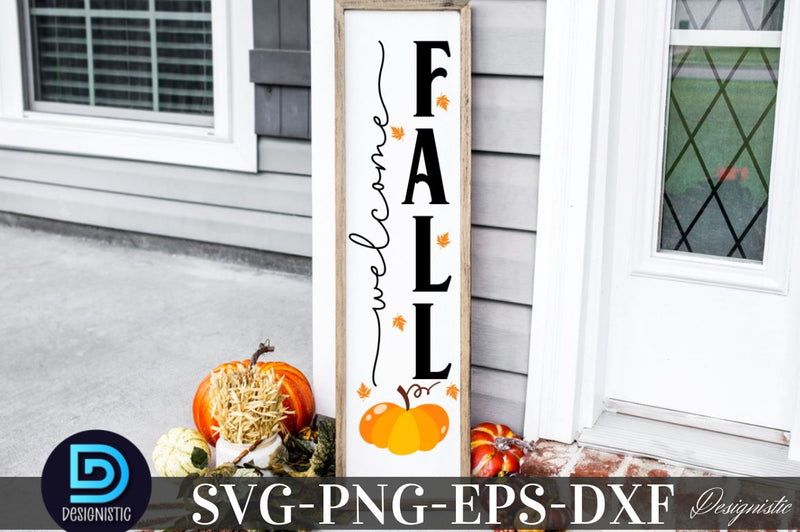 welcome fall, welcome fall SVG - So Fontsy