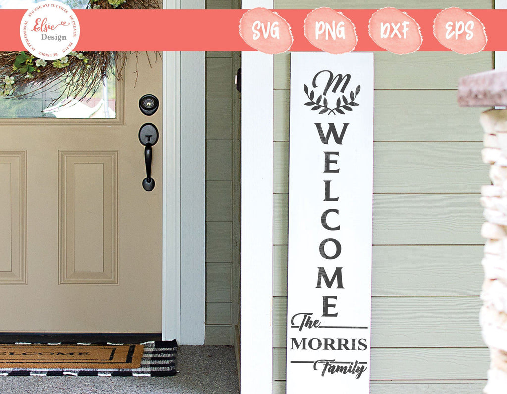 Welcome Family Porch Sign - SVG, PNG, DXF, EPS - So Fontsy