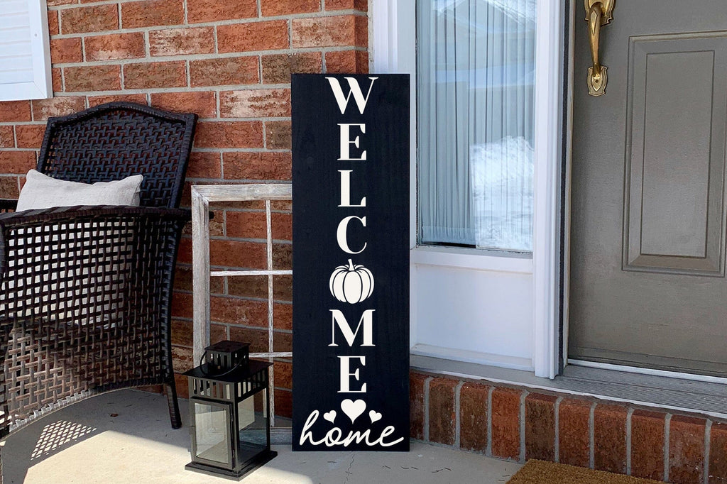 Welcome Home - Fall Porch Sign SVG - So Fontsy