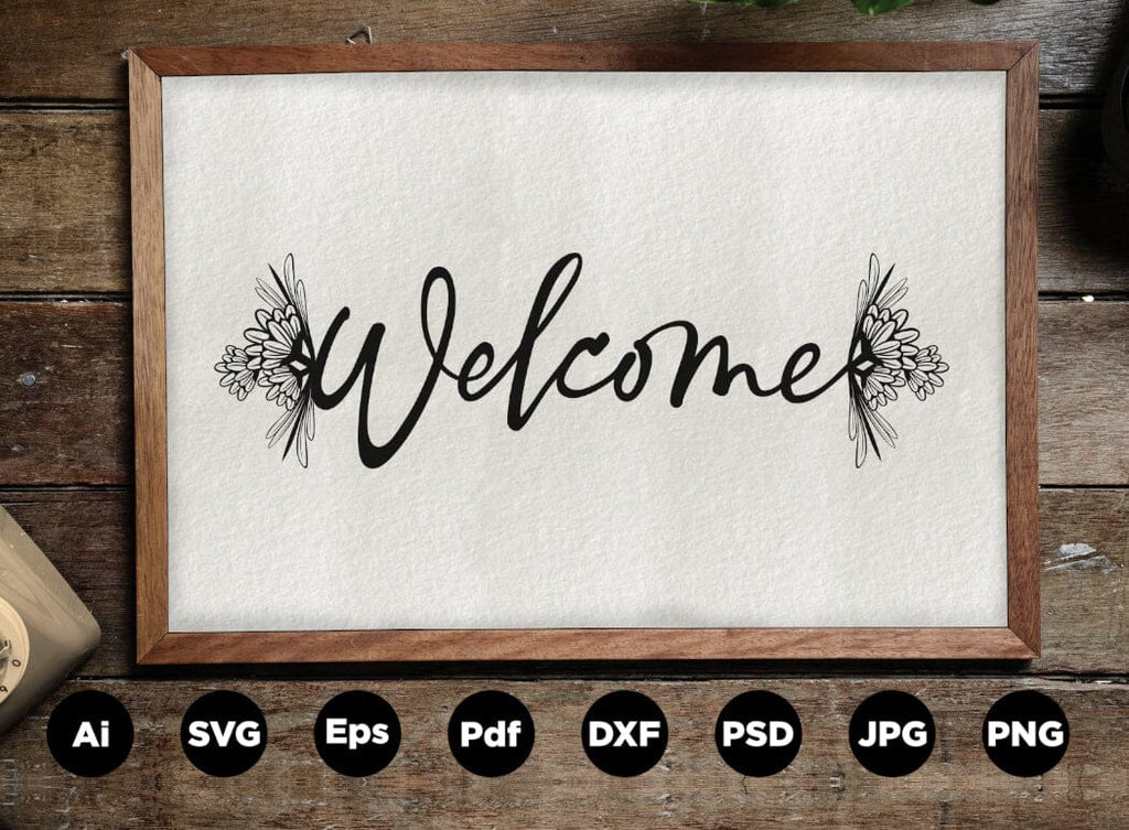 Welcome Sign design - So Fontsy