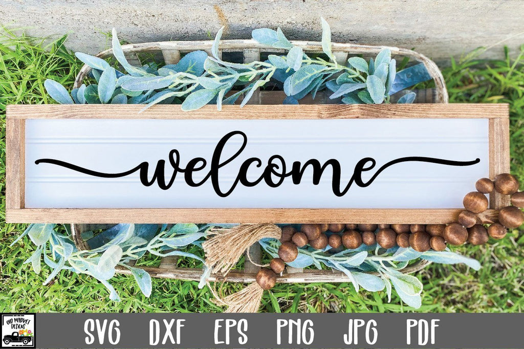 Welcome Sign SVG File - So Fontsy