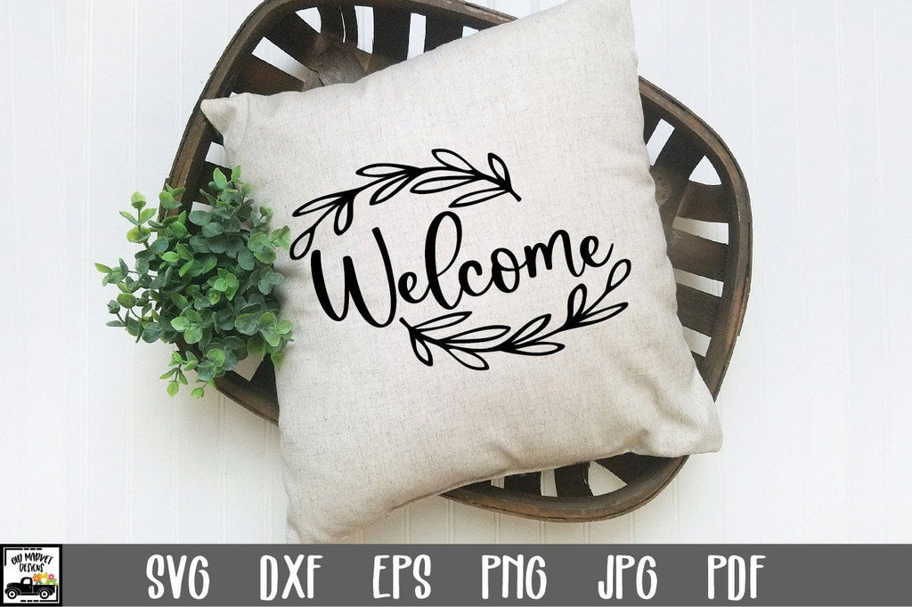 Welcome Sign SVG File - So Fontsy