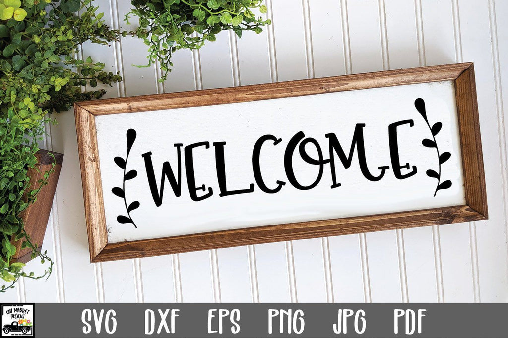 Welcome Sign SVG File - So Fontsy