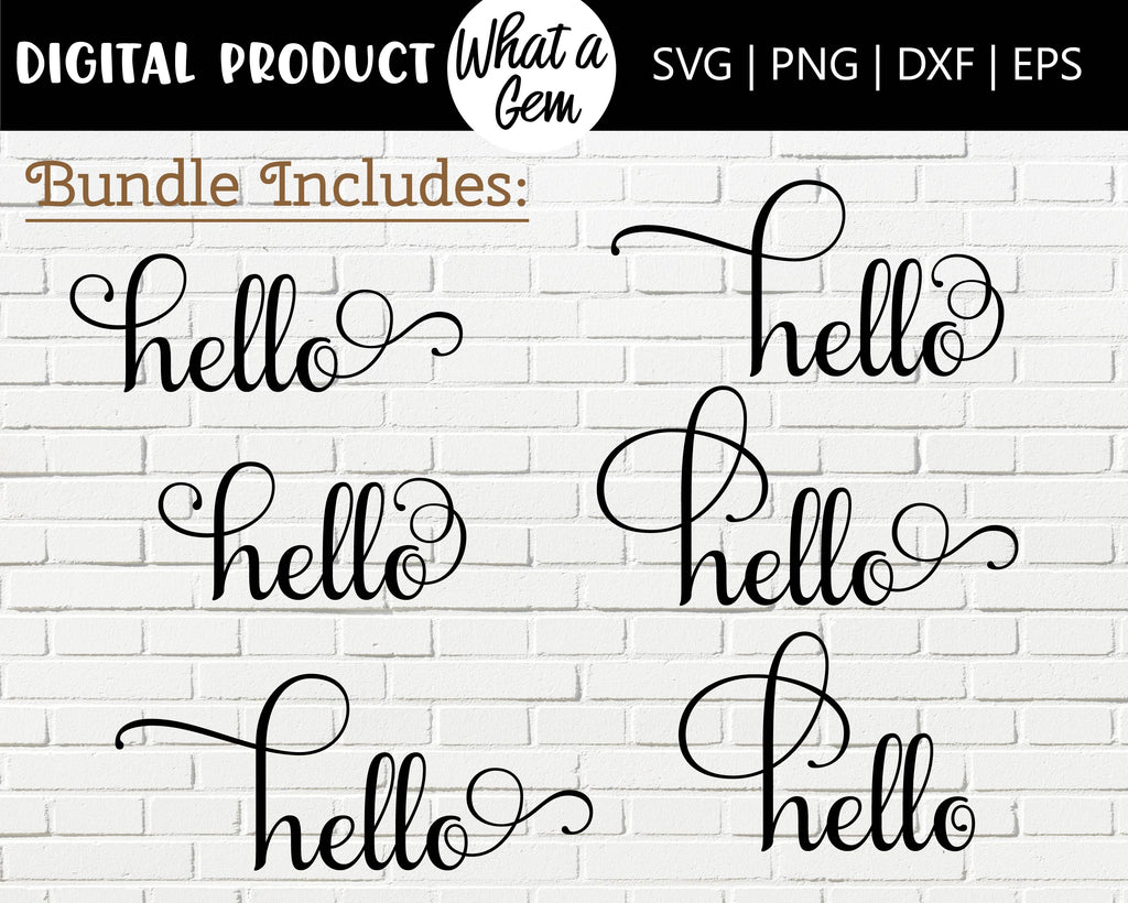 Welcome Sign SVG | Hello Door Hanger SVG | Front Door Decor | Hello Do ...