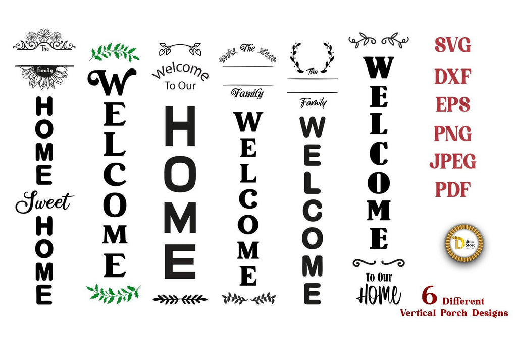 Welcome Signs For Front Door SVG Bundle - So Fontsy