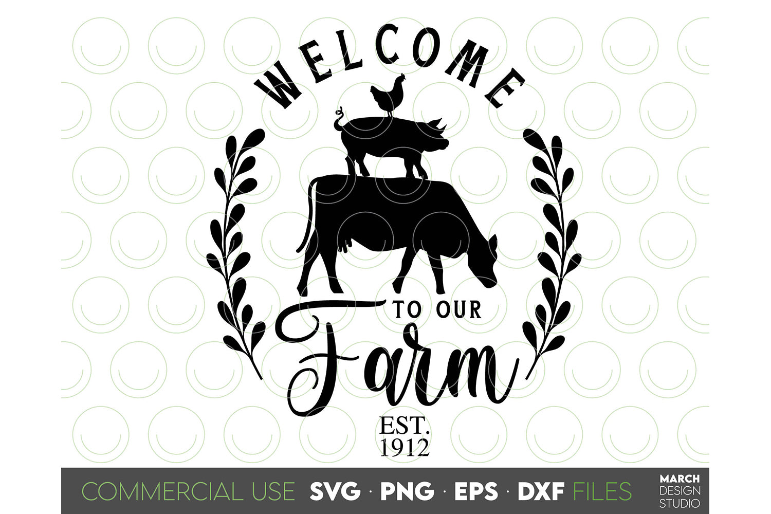 Welcome To Our Farm SVG, Farmhouse Sign SVG Welcome Farm SVG - So Fontsy