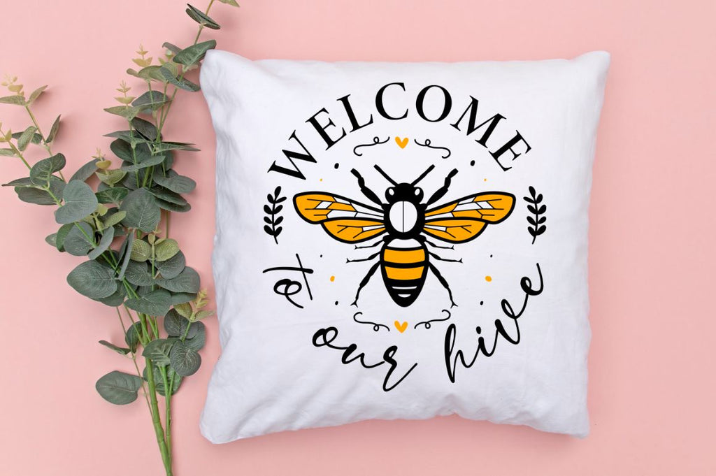 welcome to our hive SVG - So Fontsy