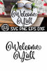 Welcome Y'all SVG -Wood Round Sign Design - SVG PNG EPS DXF - So Fontsy