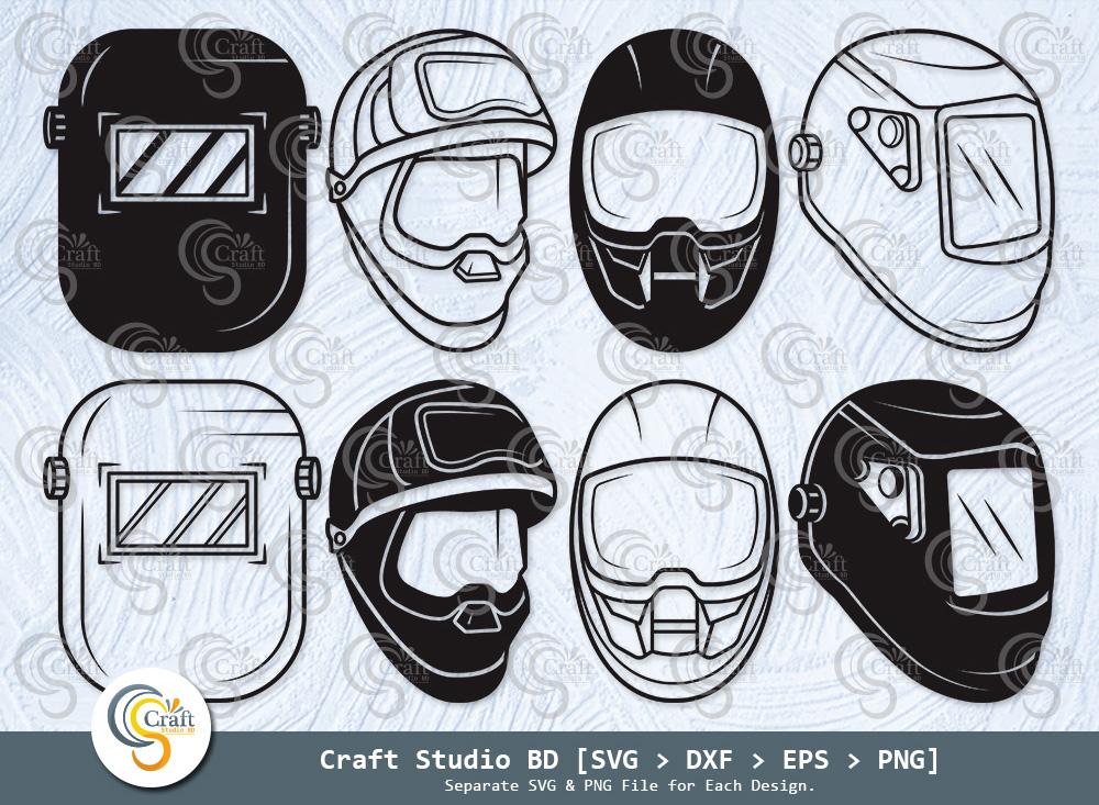 Welding Mask Silhouette, Welding Mask SVG, Welding Mask Icon Svg ...