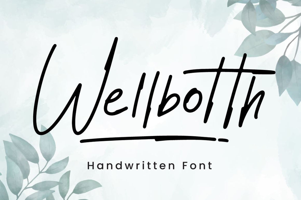 Wellbotth - Handwritten Font - So Fontsy