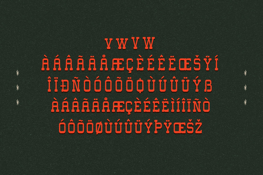 western carlo Typeface - So Fontsy