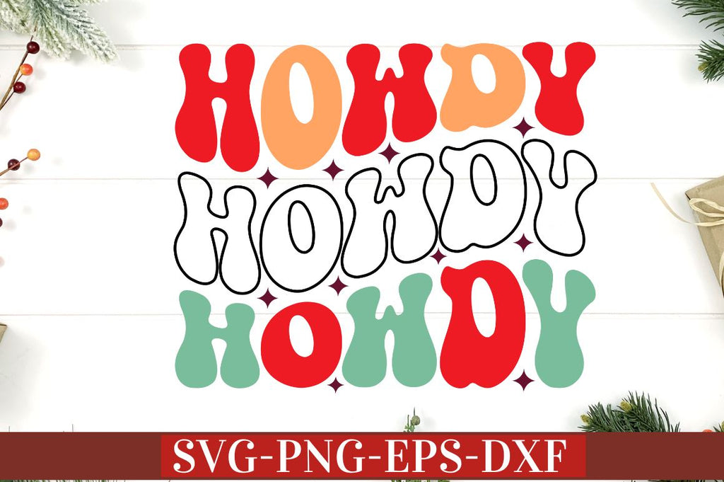 Western Howdy Christmas SVG Bundle - So Fontsy