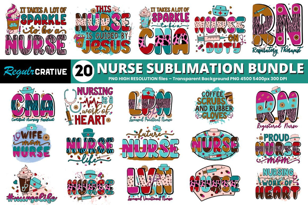 Western Nurse Sublimation Bundle - So Fontsy