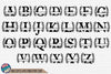Split Monogram Alphabet SVG | 26 Split Letters - So Fontsy