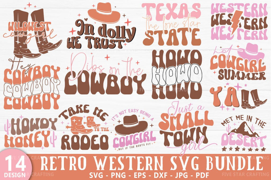 Western SVG Design Bundle - So Fontsy