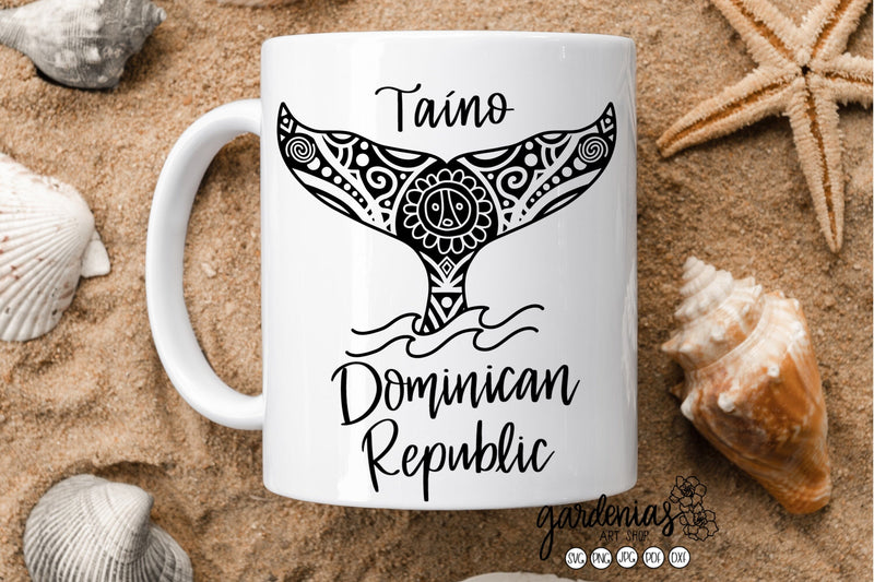 Whale Tail Taino Petroglyph - So Fontsy