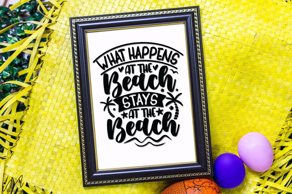 What Happens At The Beach Stays At The Beach svg, Summer svg, Summer t ...