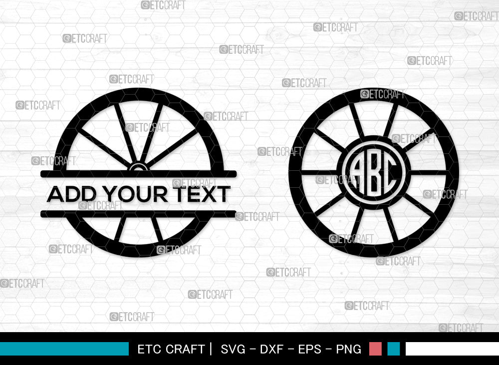 Wheel Monogram SVG, Split Monogram SVG, Car Wheel Svg, Truck Wheel Svg ...