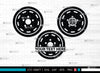 Wheel Monogram, Wheel Hubcap Silhouette, Wheel Hubcap Svg, Auto Rubber ...