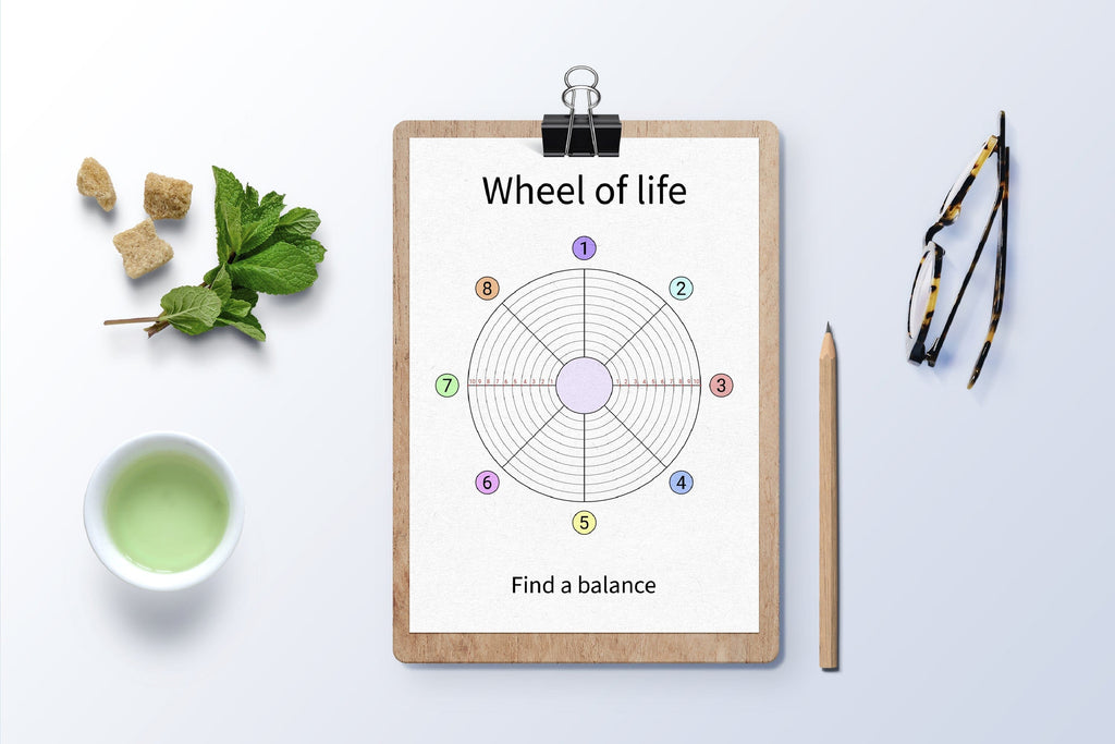 Wheel of Life Balance | Printable Planner Template - So Fontsy