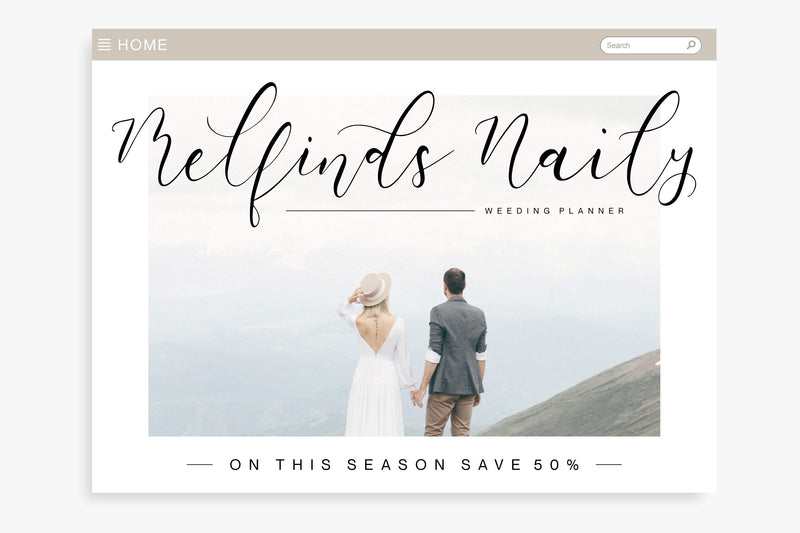 White Carley Modern Calligraphy Font - So Fontsy