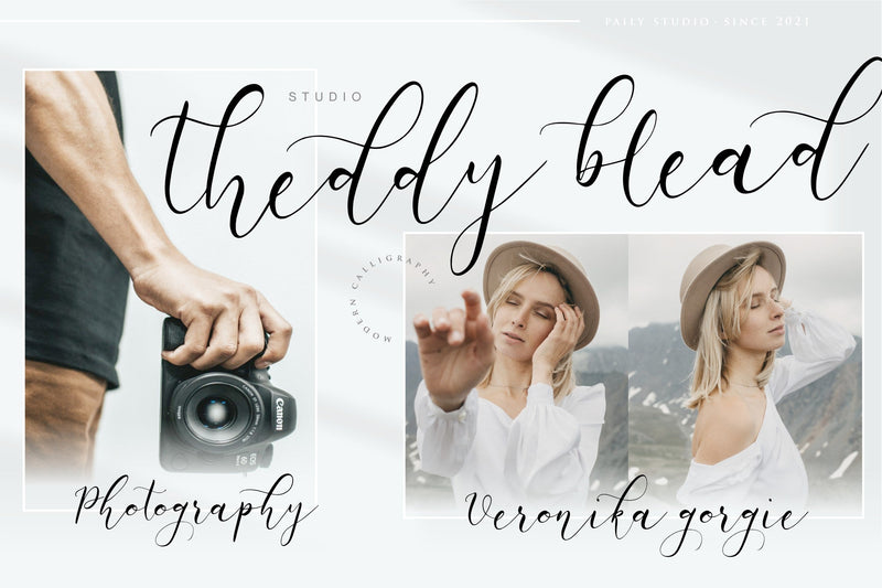 White Carley Modern Calligraphy Font - So Fontsy