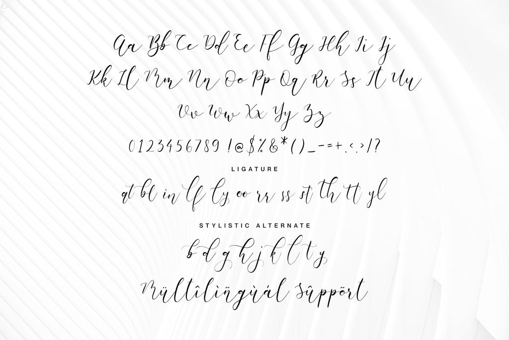 White Carley Modern Calligraphy Font - So Fontsy