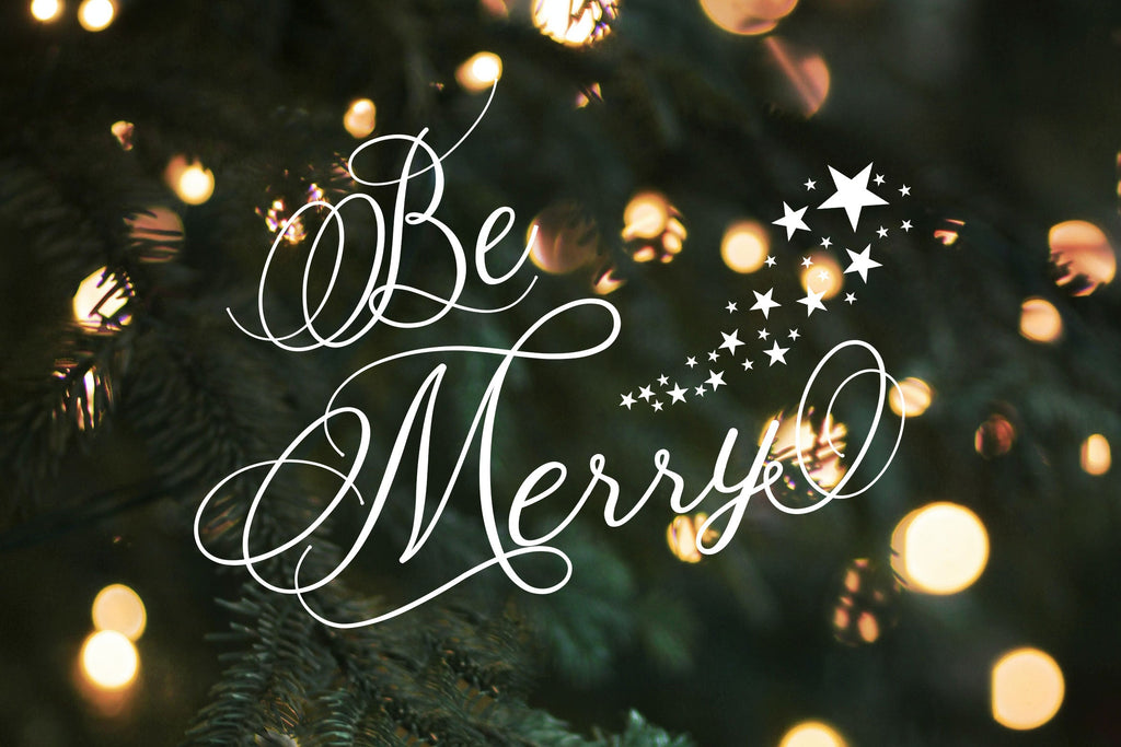 White Christmas Font (Holiday Font, Xmas Font, Swirly Font) - So Fontsy