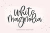 White Magnolia - Handwritten Script Font - So Fontsy