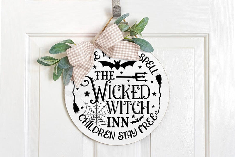 Wicked Witch Inn SVG, Halloween Sign SVG - So Fontsy