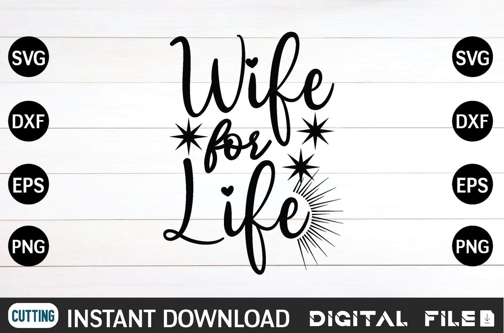 wife for life svg - So Fontsy