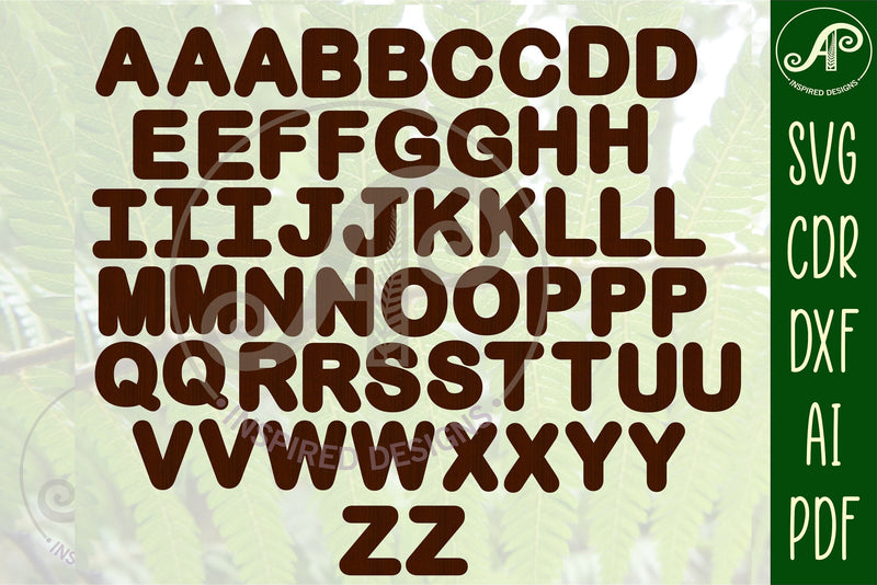 Wild animal alphabet set , 56 letter options SVG files - So Fontsy