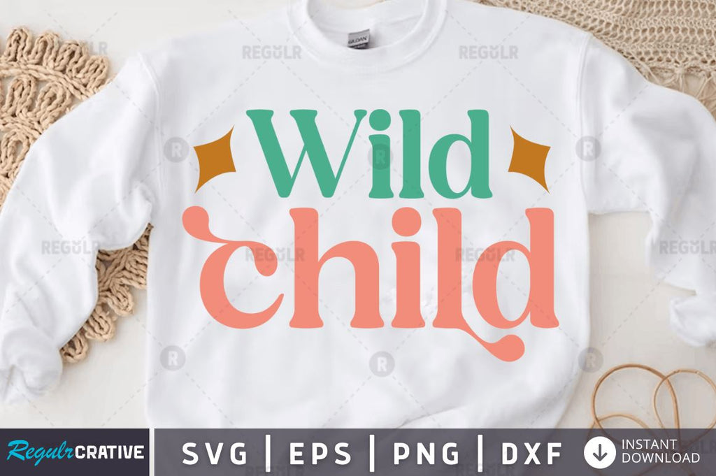 Wild child SVG - So Fontsy