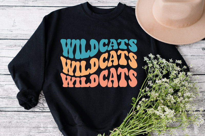 Wildcat SVG, paw print SVG, Little wildcat, elementary school monogram ...