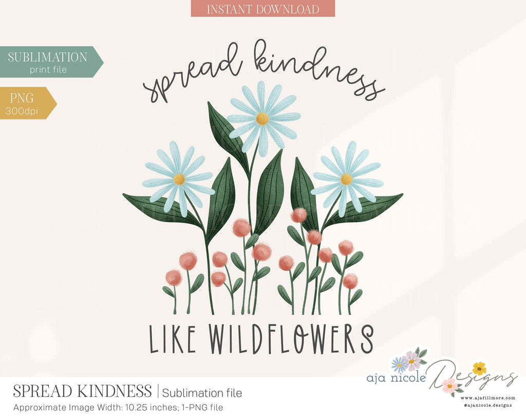 Wildflower Sublimation File - So Fontsy
