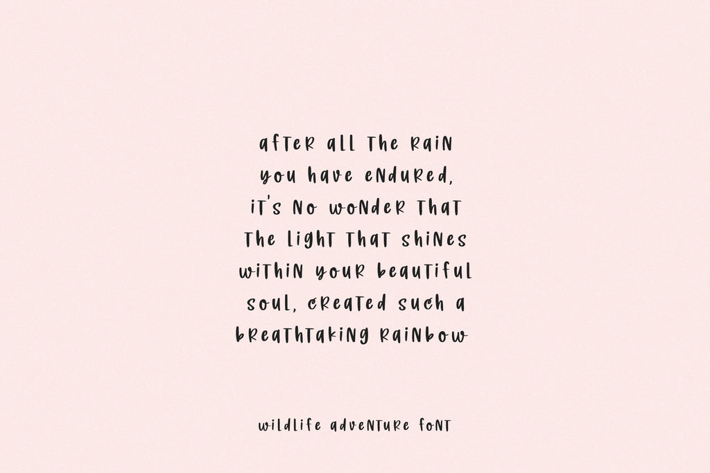 Wildlife Adventure Font (Craft Fonts, Hand drawn Fonts, Instagram Fonts ...