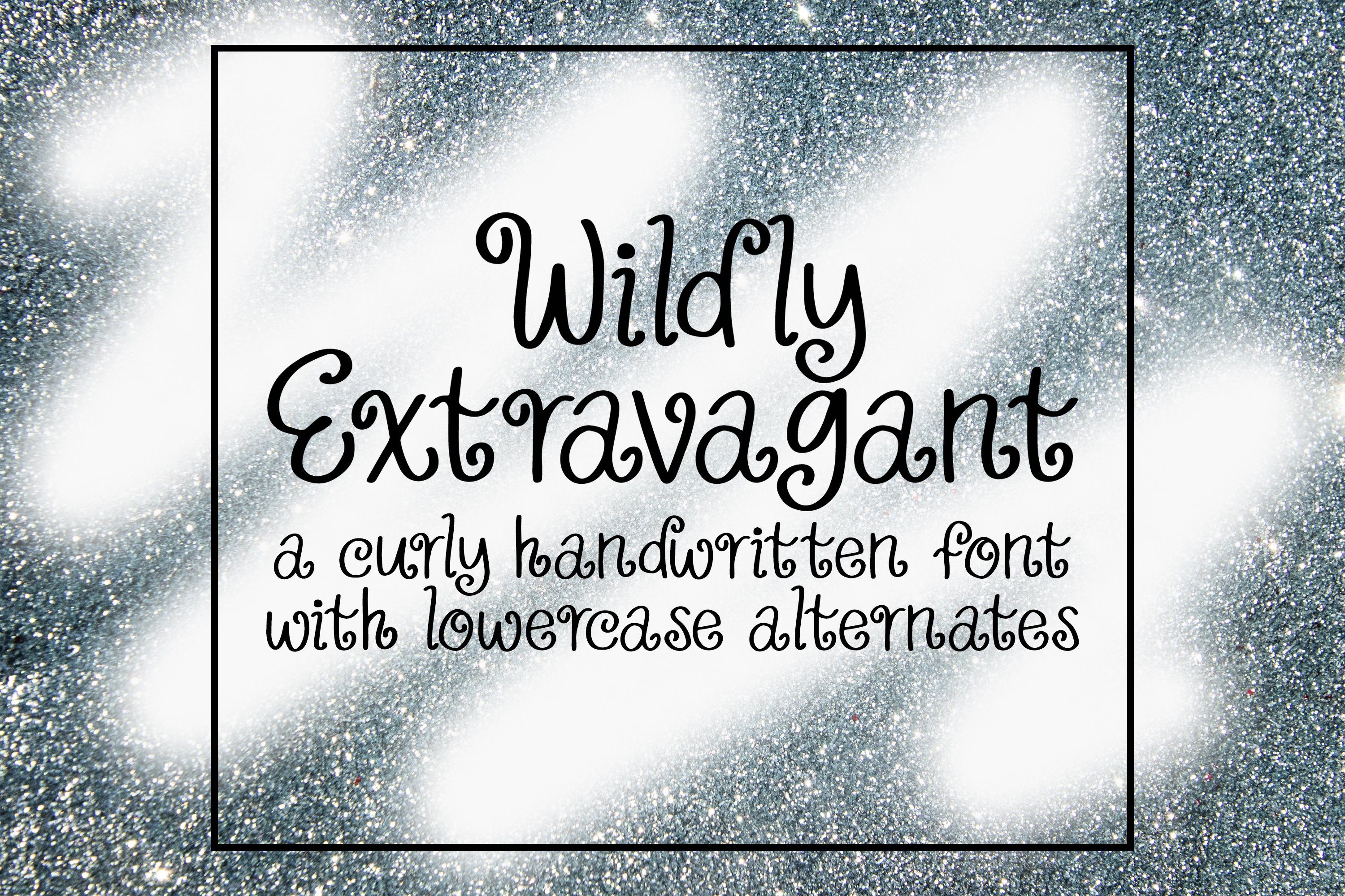 Wildly Extravagant Handwritten Font - So Fontsy