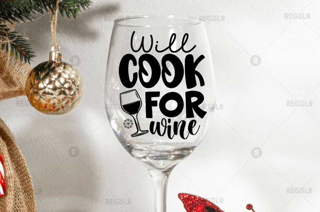 Will cook for wine SVG - So Fontsy