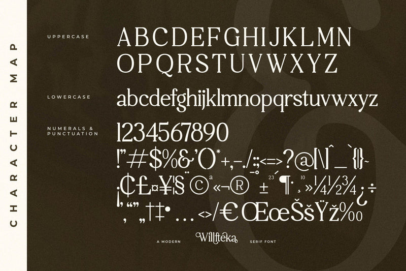 Willfteka Typeface - So Fontsy