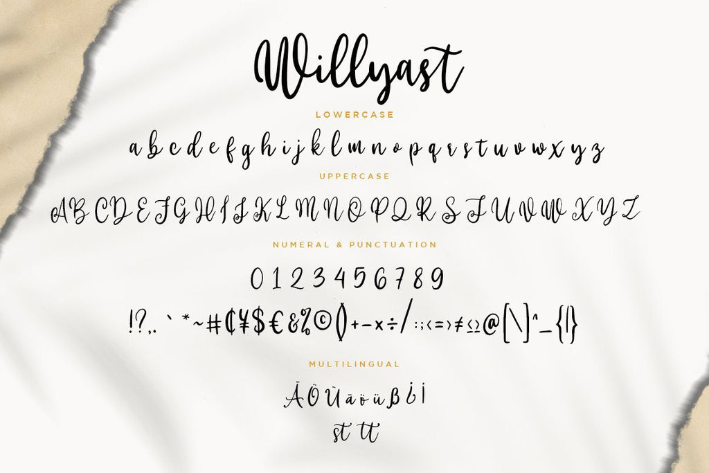Willyast Calligraphy Handwriting - So Fontsy