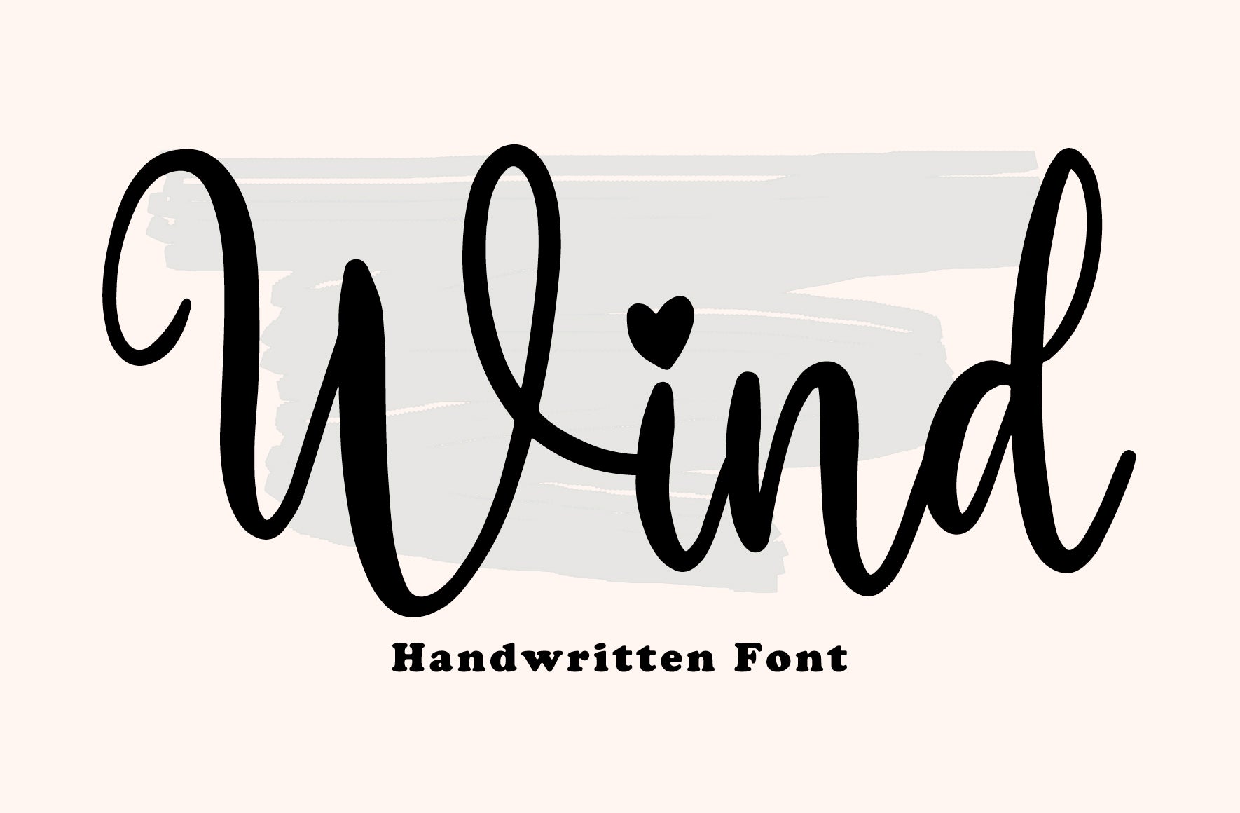 Wind - cute handwritten font - So Fontsy
