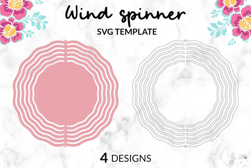 Wind Spinner Template, Wind Spinner Sublimation, Windspinner Templates ...