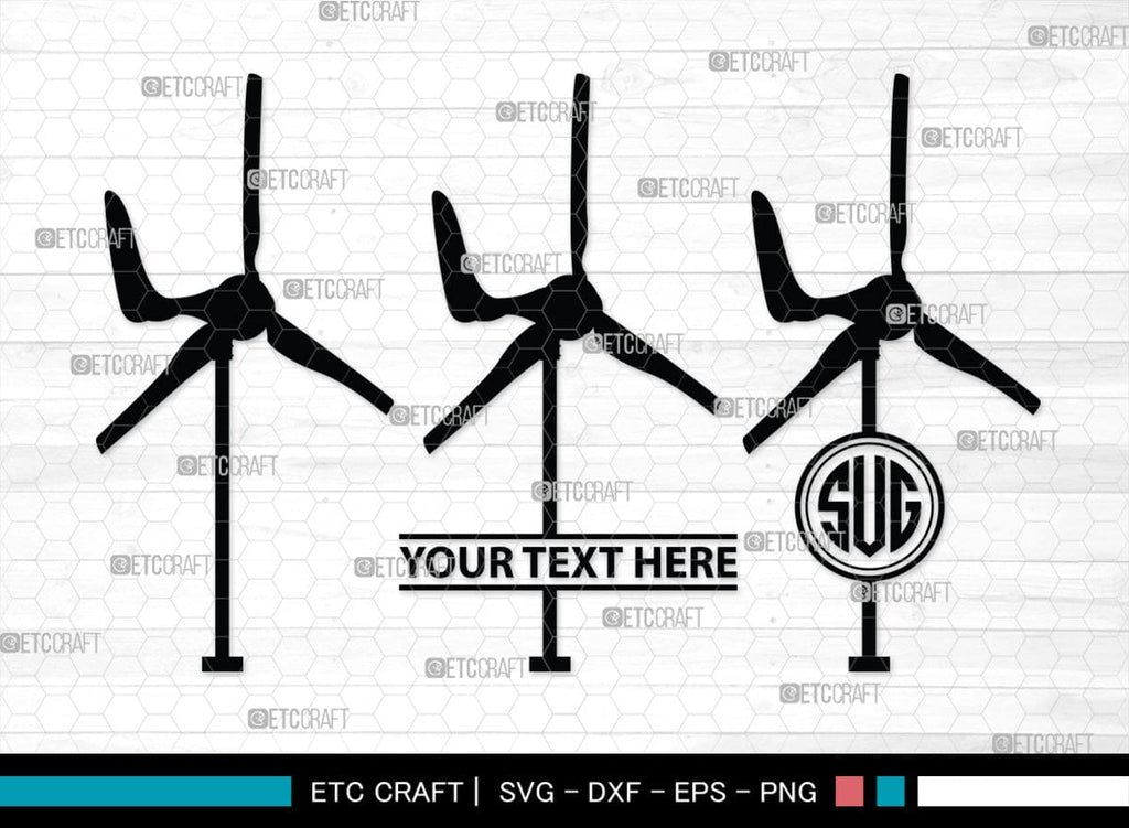 Windmill Electric Monogram, Windmill Electric Silhouette, Windmill ...