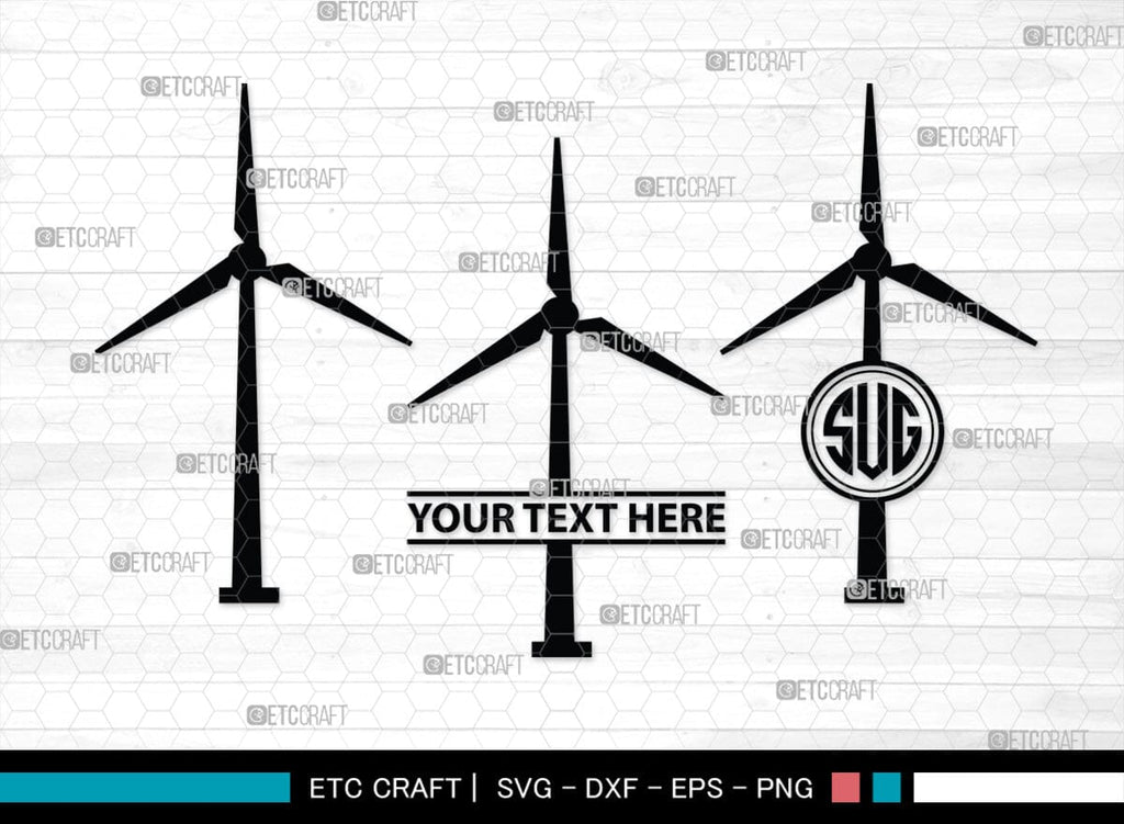 Windmill Electric Monogram, Windmill Electric Silhouette, Windmill ...