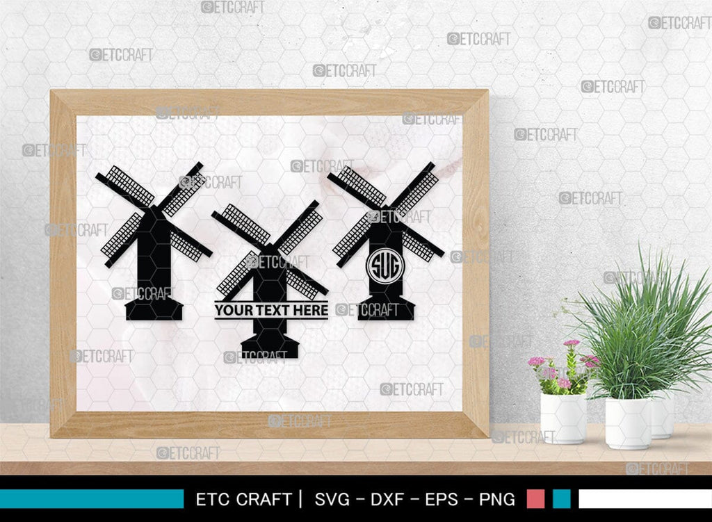 Windmill Electric Monogram, Windmill Electric Silhouette, Windmill ...